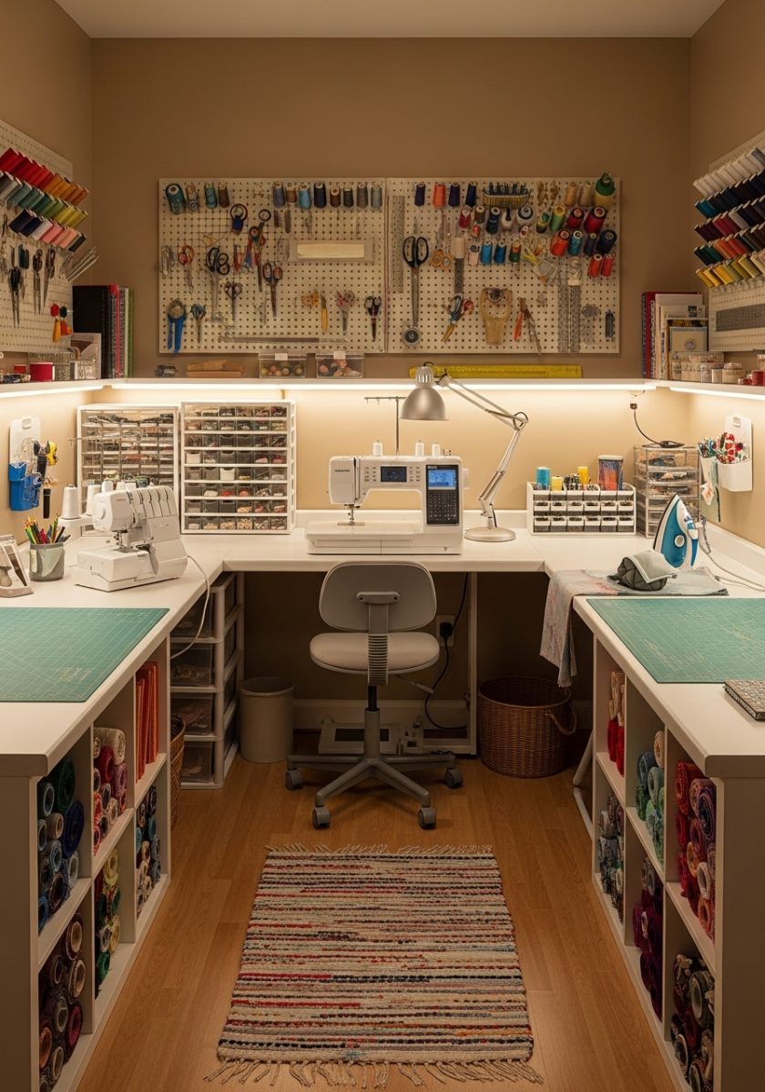40 Sewing Room Layout Ideas That Improve How You Sew