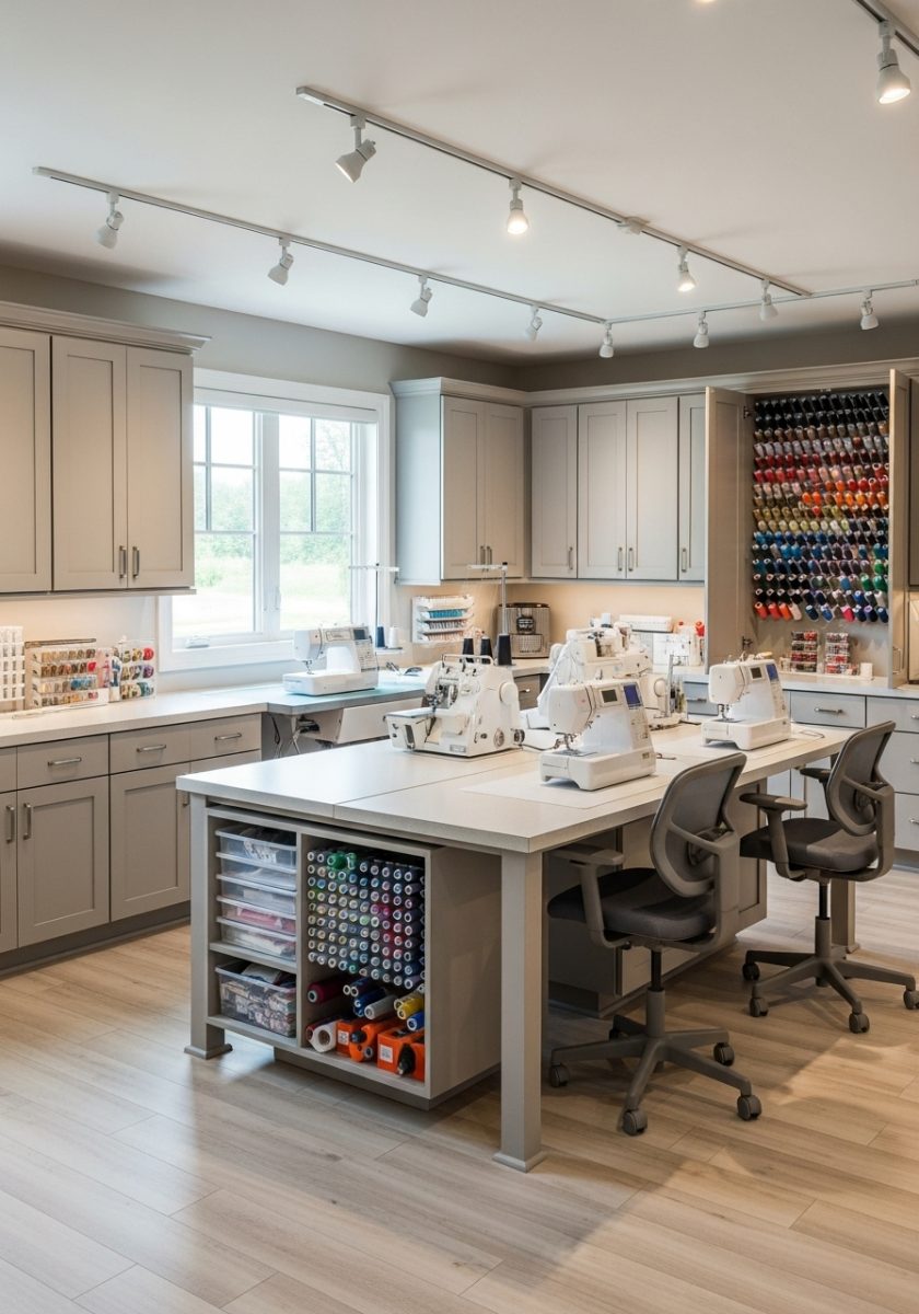 40 Sewing Room Layout Ideas That Improve How You Sew